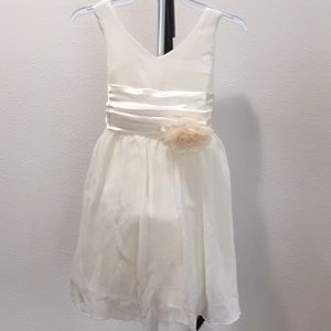 BNY Corner | Dresses | Flower Girl Chiffon Dress 82 V Neck Tea Length ...